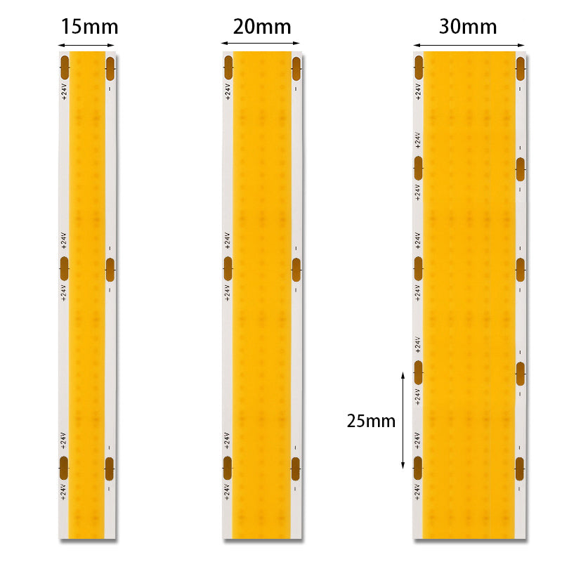 Super Wide COB LED Strip Light 24V 15mm 20mm 30mm – OconaLED